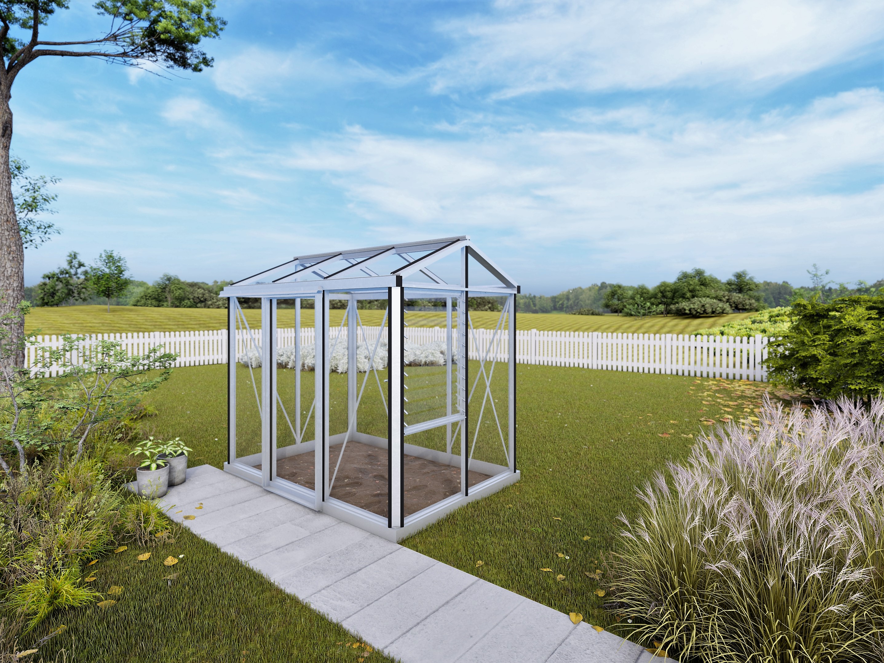 Serre Janssens Helios Urban clair - Gamme Janssens AluSystems - Floralux