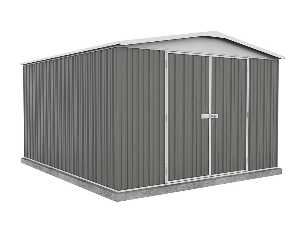 Absco Regent abri de jardin 11 m² gris - Facile et rapide à monter ...